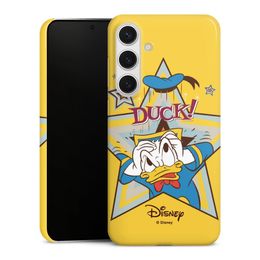 DeinDesign Galaxy S24+ Handy Premium Case Smartphone Handyh&uuml;lle Schutzh&uuml;lle gl&auml;nzend Donald Duck Disney Official Licensed Product Premium Case
