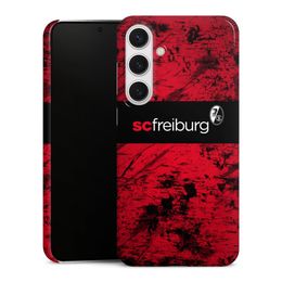 DeinDesign Galaxy S24+ Handy Premium Case Smartphone Handyh&uuml;lle Schutzh&uuml;lle gl&auml;nzend Official Licensed Product Sc Freiburg Logo Premium Case