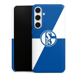 DeinDesign Galaxy S24+ Handy Premium Case Smartphone Handyh&uuml;lle Schutzh&uuml;lle gl&auml;nzend Official Licensed Product Fc Schalke 04 Bundesliga Premium Case