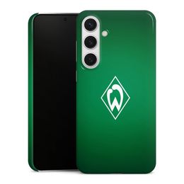 DeinDesign Galaxy S24+ Handy Premium Case Smartphone Handyh&uuml;lle Schutzh&uuml;lle gl&auml;nzend Merchandise Sv Werder Bremen Logo Premium Case