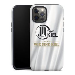 DeinDesign iPhone 12 Pro Handy Panzer Handyh&uuml;lle robuste Outdoor H&uuml;lle Schutzh&uuml;lle matt Official Licensed Product Thw Kiel Handball Tough Case