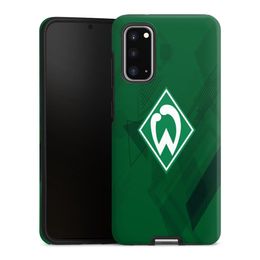 DeinDesign Galaxy S20 Handy Panzer Handyh&uuml;lle robuste Outdoor H&uuml;lle Schutzh&uuml;lle matt Sv Werder Bremen Coat Of Arms Official Licensed Product Tough Case