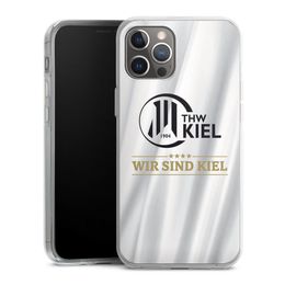 DeinDesign iPhone 12 Pro Max Handy Silikon H&uuml;lle Case transparent Handyh&uuml;lle Official Licensed Product Thw Kiel Handball Silikon Case