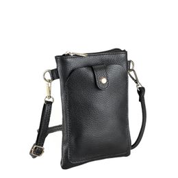 Umh&auml;ngetasche "PartyPal", Damen, Gr. B/H/T: 21cm x 14cm x 3cm onesize, schwarz, Leder, Collezione Alessandro, Taschen Umh&auml;ngetasche, aus Leder, Made in Italy