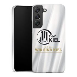 DeinDesign Galaxy S22 Handy Premium Case Smartphone Handyh&uuml;lle Schutzh&uuml;lle matt Official Licensed Product Thw Kiel Handball Premium Case