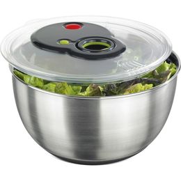 Emsa Salatschleuder Turboline, Transparent, Metall, 4,5 L, 27.0x16.5x27.2 cm, Kochen, K&uuml;chenhelfer, Salatschleuder