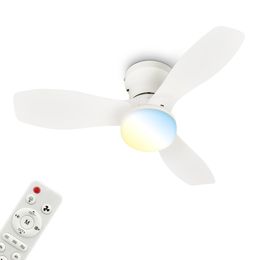 Briloner Leuchten LED Deckenleuchte "PAN", wei&szlig;, 1, &Oslash; 60cm H: 19cm, 1 Stk., Leuchten, 60x19 cm, Schlafzimmer, Wohnzimmer, Esszimmer, Flur, K&uuml;che, LED Deckenleuchte