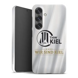 DeinDesign Galaxy S25 Handy Premium Case Smartphone Handyh&uuml;lle Schutzh&uuml;lle matt Official Licensed Product Thw Kiel Handball Premium Case
