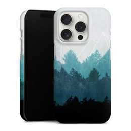 DeinDesign iPhone 15 Pro Handy Premium Case Smartphone Handyh&uuml;lle Schutzh&uuml;lle gl&auml;nzend Tree Forrest Abstract Premium Case