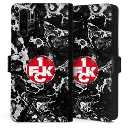 DeinDesign Huawei P30 Pro Handy Klapph&uuml;lle Handyh&uuml;lle aus Kunst Leder schwarz Flip Case Coat Of Arms 1. Fc Kaiserslautern Muster Sideflip mit langer Lasche
