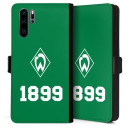 DeinDesign Huawei P30 Pro Handy Klapph&uuml;lle Handyh&uuml;lle aus Kunst Leder schwarz Flip Case Sv Werder Bremen Official Licensed Product Statement Sideflip mit langer 