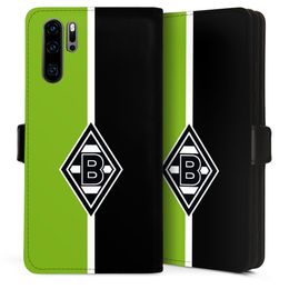 DeinDesign Huawei P30 Pro Handy Klapph&uuml;lle Handyh&uuml;lle aus Kunst Leder schwarz Flip Case Borussia M&ouml;nchengladbach Gladbach Bundesliga Sideflip mit langer Lasche