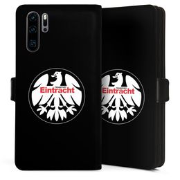 DeinDesign Huawei P30 Pro Handy Klapph&uuml;lle Handyh&uuml;lle aus Kunst Leder schwarz Flip Case Eintracht Frankfurt Sge Official Licensed Product Sideflip mit langer 