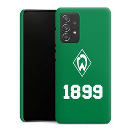 DeinDesign Galaxy A52s 5G Handy Premium Case Smartphone Handyh&uuml;lle Schutzh&uuml;lle matt Statement Official Licensed Product Sv Werder Bremen Premium Case