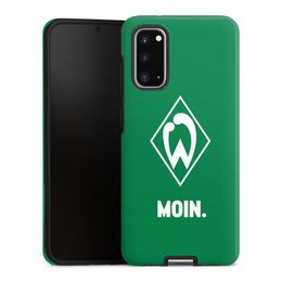 DeinDesign Galaxy S20 Handy Panzer Handyh&uuml;lle robuste Outdoor H&uuml;lle Schutzh&uuml;lle matt Official Licensed Product Moin Sv Werder Bremen Tough Case