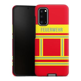 DeinDesign Galaxy S20 Handy Panzer Handyh&uuml;lle robuste Outdoor H&uuml;lle Schutzh&uuml;lle matt Fire Fighter Fire Fighters Life Saver Tough Case