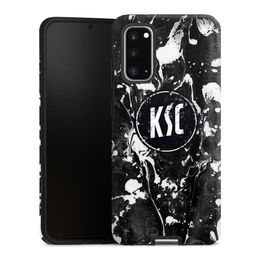 DeinDesign Galaxy S20 Handy Panzer Handyh&uuml;lle robuste Outdoor H&uuml;lle Schutzh&uuml;lle matt Ksc Official Licensed Product Karlsruher Sc Tough Case