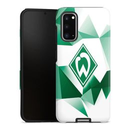 DeinDesign Galaxy S20 Handy Panzer Handyh&uuml;lle robuste Outdoor H&uuml;lle Schutzh&uuml;lle matt Tarnmuster Official Licensed Product Sv Werder Bremen Tough Case
