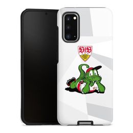 DeinDesign Galaxy S20 Handy Panzer Handyh&uuml;lle robuste Outdoor H&uuml;lle Schutzh&uuml;lle matt Official Licensed Product Mascot Vfb Stuttgart Tough Case