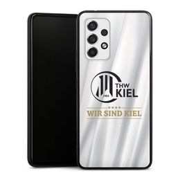 DeinDesign Galaxy A53 5G Handy Silikon H&uuml;lle Case schwarz Handyh&uuml;lle Thw Kiel Handball Official Licensed Product