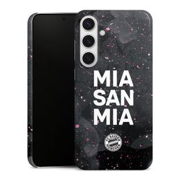 DeinDesign Galaxy S24+ Handy Premium Case Smartphone Handyh&uuml;lle Schutzh&uuml;lle gl&auml;nzend Mia San Mia Girl Style Fc Bayern M&uuml;nchen Premium Case
