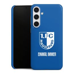 DeinDesign Galaxy S24+ Handy Premium Case Smartphone Handyh&uuml;lle Schutzh&uuml;lle gl&auml;nzend Coat Of Arms Official Licensed Product 1. Fc Magdeburg Premium Case