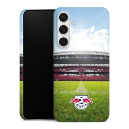 DeinDesign Galaxy S24+ Handy Premium Case Smartphone Handyh&uuml;lle Schutzh&uuml;lle gl&auml;nzend Stadium Rb Leipzig Official Licensed Product Premium Case