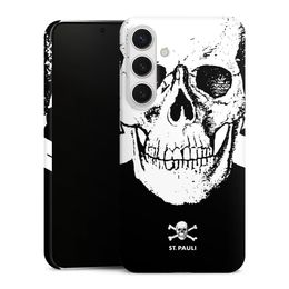 DeinDesign Galaxy S24+ Handy Premium Case Smartphone Handyh&uuml;lle Schutzh&uuml;lle gl&auml;nzend Totenkopf Fc St. Pauli Official Licensed Product Premium Case