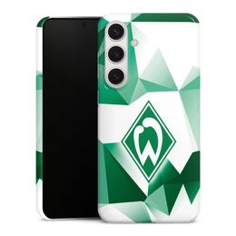 DeinDesign Galaxy S24+ Handy Premium Case Smartphone Handyh&uuml;lle Schutzh&uuml;lle gl&auml;nzend Tarnmuster Sv Werder Bremen Official Licensed Product Premium Case