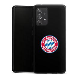 DeinDesign Galaxy A52s 5G Handy Premium Silikon H&uuml;lle Handyh&uuml;lle schwarz Case Logo Official Licensed Product Fc Bayern M&uuml;nchen Silikon Premium Case