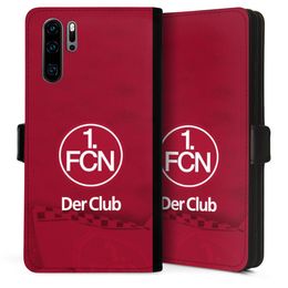 DeinDesign Huawei P30 Pro Handy Klapph&uuml;lle Handyh&uuml;lle aus Kunst Leder schwarz Flip Case Official Licensed Product 1. Fc N&uuml;rnberg Bundesliga Sideflip mit langer 