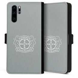 DeinDesign Huawei P30 Pro Handy Klapph&uuml;lle Handyh&uuml;lle aus Kunst Leder schwarz Flip Case Bayer 04 Leverkusen Coat Of Arms Official Licensed Product Sideflip mit 