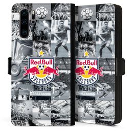 DeinDesign Huawei P30 Pro Handy Klapph&uuml;lle Handyh&uuml;lle aus Kunst Leder schwarz Flip Case Salzburg Red Bull Fc Red Bull Salzburg Sideflip mit langer Lasche