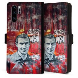 DeinDesign Huawei P30 Pro Handy Klapph&uuml;lle Handyh&uuml;lle aus Kunst Leder schwarz Flip Case 1. Fc Kaiserslautern 1. Fck Fritz Walter Sideflip mit langer Lasche