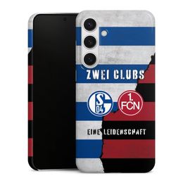 DeinDesign Galaxy S24+ Handy Premium Case Smartphone Handyh&uuml;lle Schutzh&uuml;lle gl&auml;nzend Friendship 1. Fc N&uuml;rnberg Fc Schalke 04 Premium Case