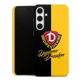 DeinDesign Galaxy S24+ Handy Premium Case Smartphone Handyh&uuml;lle Schutzh&uuml;lle gl&auml;nzend Sg Dynamo Dresden Official Licensed Product Sgd Premium Case