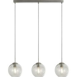 Searchlight Pendelleuchte "Balls 3Lt Pendelleuchte - Chrommetall & Glas", chromfarben, klar, H: 25cm, 1 Stk., Leuchten, Pendelleuchte