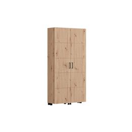 Schuhschrank Home Affaire "Islay, Schuhkommode, Schuhregal, Flurschrank, Dielenm&ouml;bel", artisan eiche, B:91,6cm H:184,4cm T:32,4cm, Holzwerkstoff, Schr&auml;nke, Schuhschrank, Moderner Schuhschrank Islay: 4 Gr&ouml;&szlig;en, 3 Farben&ndash; platzsparendes Design
