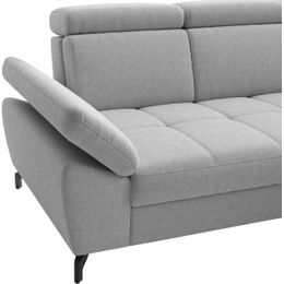 Sit & More Ecksofa SIT & MORE "Vanity", taupe, B:264cm H:84cm T:181cm, 95% Polyester 5% Polyamid, Sofas, Ecksofa, Inkl.Sitz-,Kopf-und Armteilverstellung