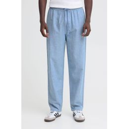 Leinenhose Blend "BHAban Linen Mix", Herren, Gr. S, US-Gr&ouml;&szlig;en, lichen blau, 70% Baumwolle, 30% Leinen, meliert, Basic, weit normal, Hosen, Gem&uuml;tliche Leinenmix-Hose mit elastischem Bund und Kordel