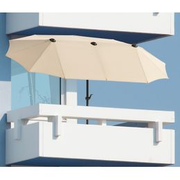 Balkonschirm Schneider Schirme "Salerno", beige (natur), Obermaterial: 100% Polyester, Standschirme, mit Schutzh&uuml;lle, ohne Schirmst&auml;nder