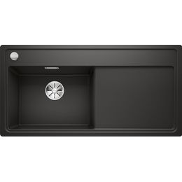 K&uuml;chensp&uuml;le Blanco "ZENAR XL 6 S-F", schwarz, B:98,75cm H:19cm T:49,75cm, Verbundwerkstoff, K&uuml;chensp&uuml;len, Mit Ablauffernbedienung