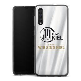 DeinDesign Galaxy A50 Handy Silikon H&uuml;lle Case transparent Handyh&uuml;lle Official Licensed Product Thw Kiel Handball Silikon Case