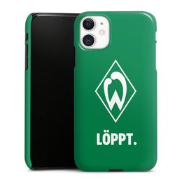 DeinDesign iPhone 11 Handy Premium Case Smartphone Handyh&uuml;lle Schutzh&uuml;lle gl&auml;nzend Sv Werder Bremen Official Licensed Product Statement Premium Case