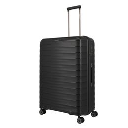 Trolley Travelite "MOOBY Koffer Hartschale", Gr. B/H/T: 51cm x 77cm x 30cm 106 l, schwarz, Polypropylen, Koffer, mit TSA-Schloss und kratzresistenter Oberfl&auml;che &ndash; leicht und robust