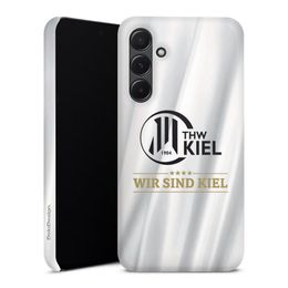 DeinDesign Galaxy A35 5G Handy Premium Case Smartphone Handyh&uuml;lle Schutzh&uuml;lle gl&auml;nzend Official Licensed Product Thw Kiel Handball Premium Case