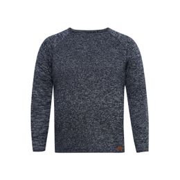 Strickfleece-Pullover Blend "Strickpullover BHDan Big & Tall", Herren, Gr. 4XL, blau (marineblaus), Obermaterial: 50% Baumwolle CO. 50% Polyacryl PAN., Pullover