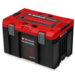 Werkzeugkoffer Einhell "E-Case M SEALED", schwarz, rot, B:44,4cm H:29cm T:32,8cm, Kunststoff, Aufbewahrungsboxen, Werkzeugkoffer