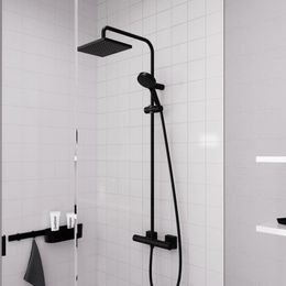 Hansgrohe Vernis Shape Aufputz-Duschsystem mit Thermostat, 26097670,