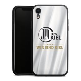 DeinDesign iPhone Xr Handy Premium Silikon H&uuml;lle Handyh&uuml;lle schwarz Case Official Licensed Product Thw Kiel Handball Silikon Premium Case